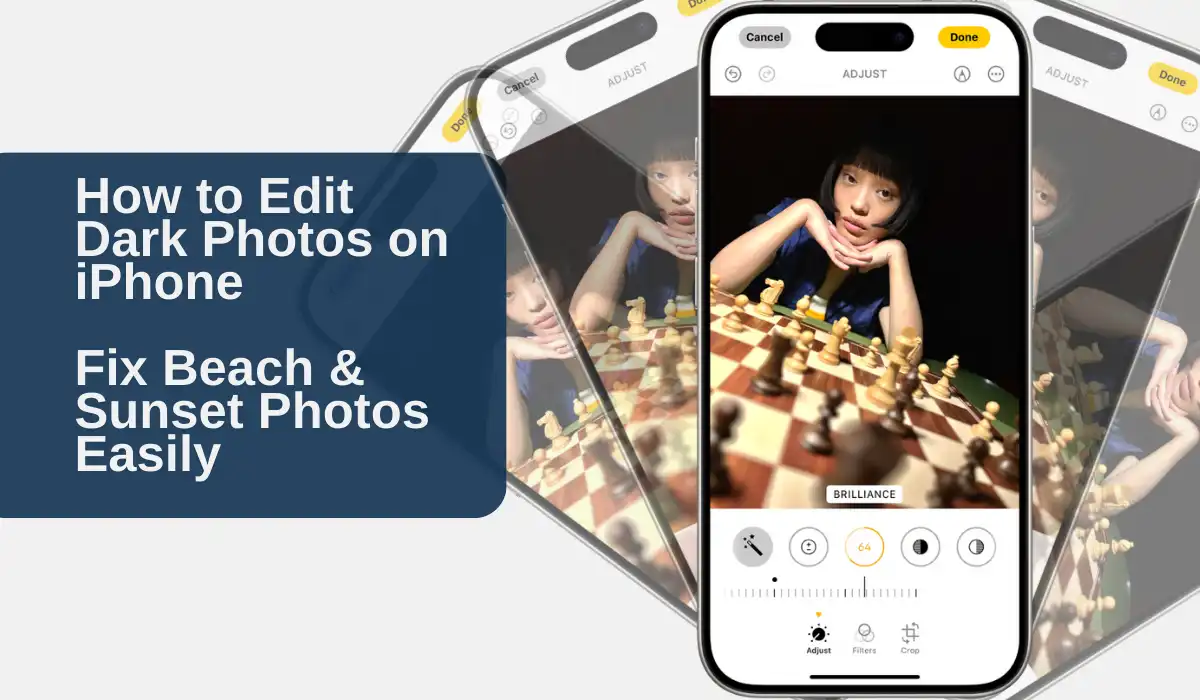 How to Edit Dark Photos on an iPhone | Fix Beach Sunset Photos